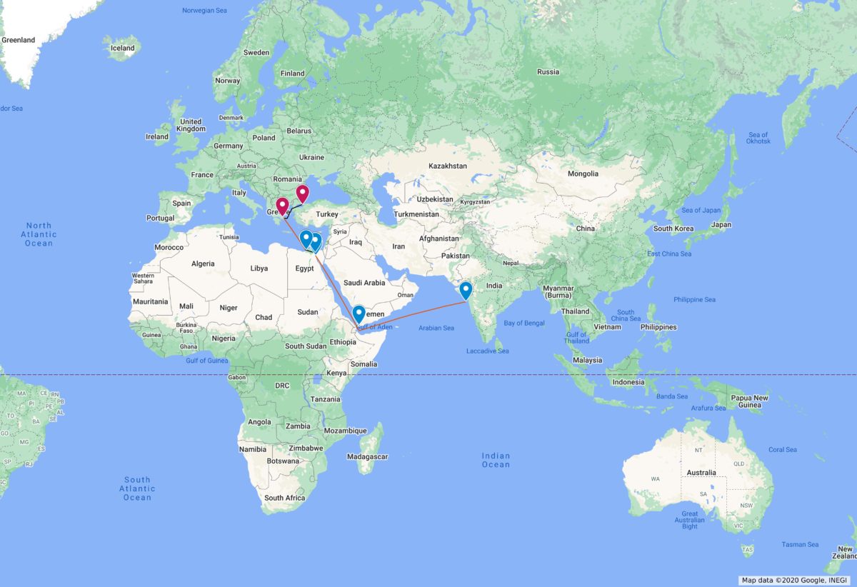 The Route of the Indian Medical Mission to Ottoman Turkey led by Dr. MA ...